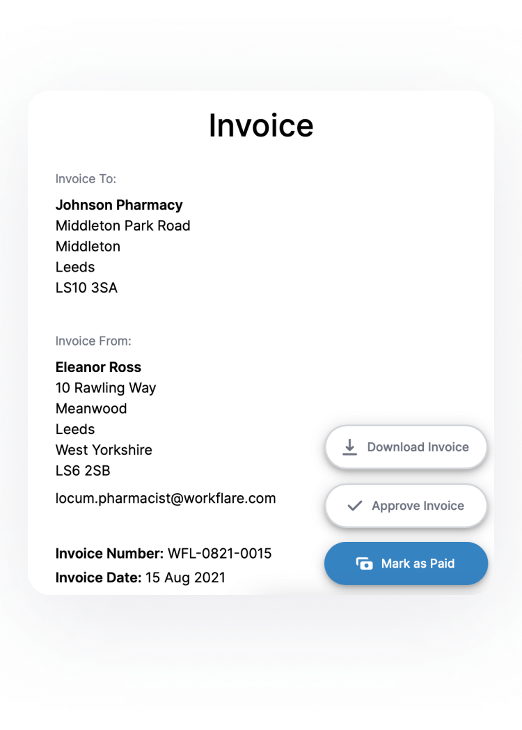 Pharmacy Locum Management System - Workflare
